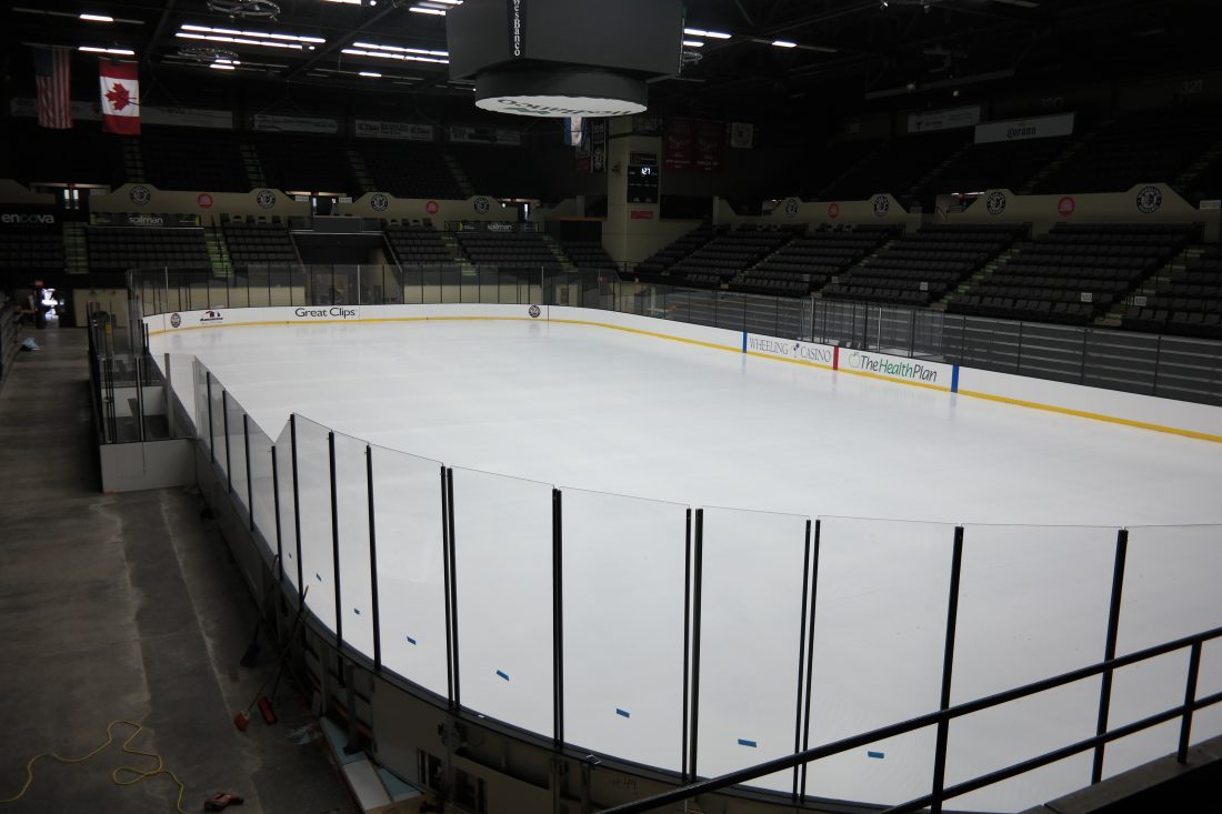 Updated: WesBanco Arena Installs Modular Ice After System Failure ...
